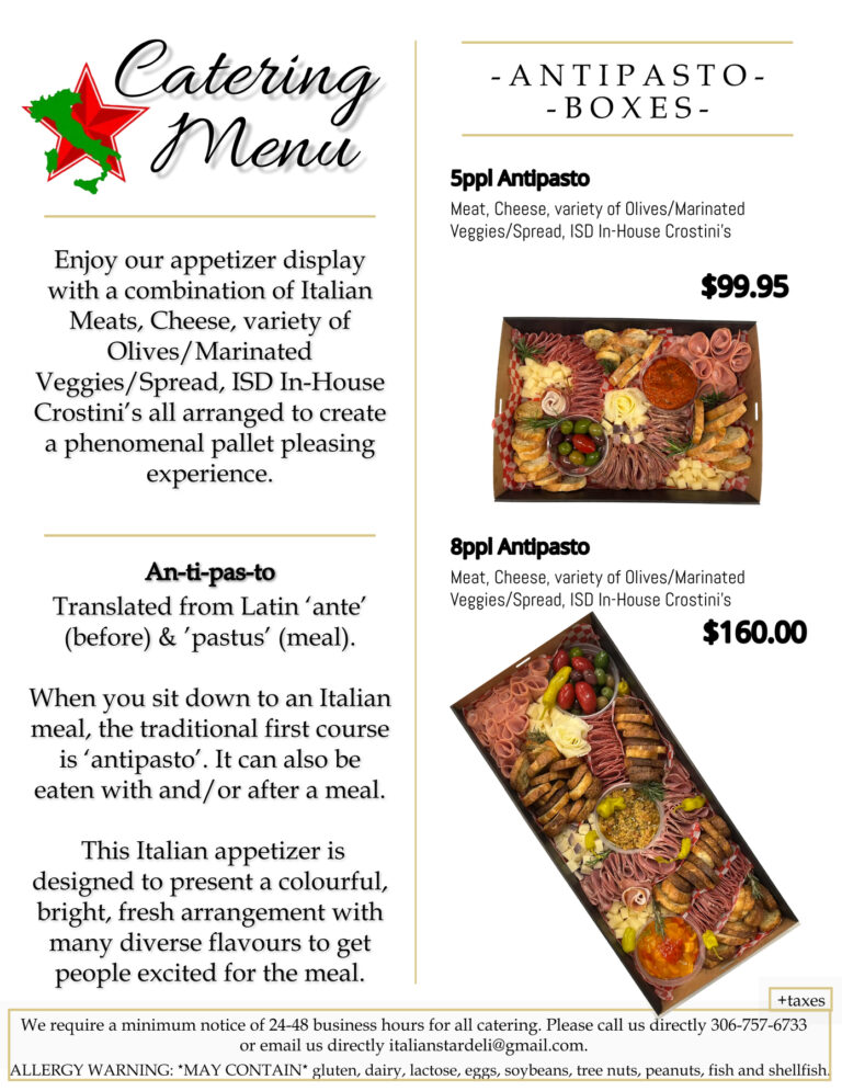 Italian Star Deli » Catering